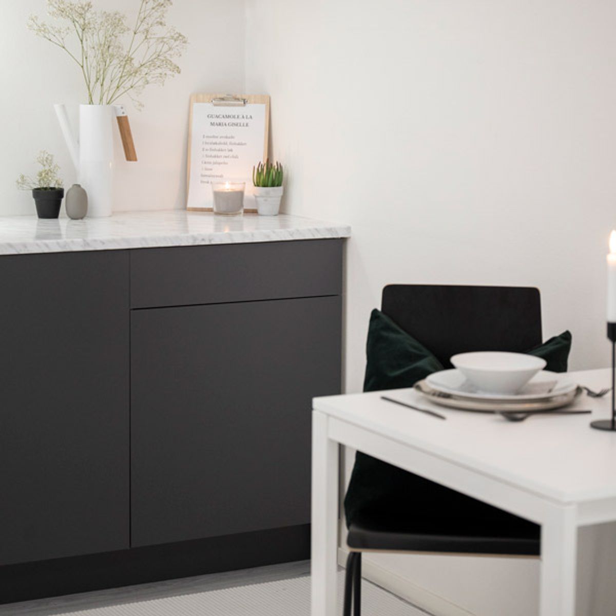 Vareprøve: Uni matt antrasitt grå Kontaktplast - Lindas Dekor